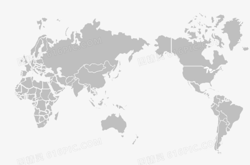 灰色世界地图图片免费下载_PNG素材_编号1m9i9m64v_图精灵