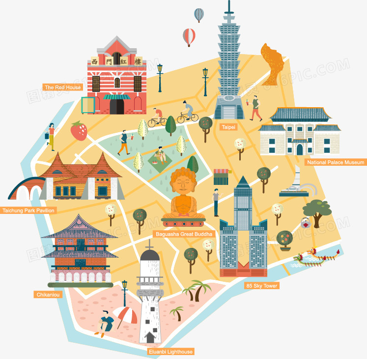 卡通地图图片免费下载_PNG素材_编号vwxi874l1_图精灵